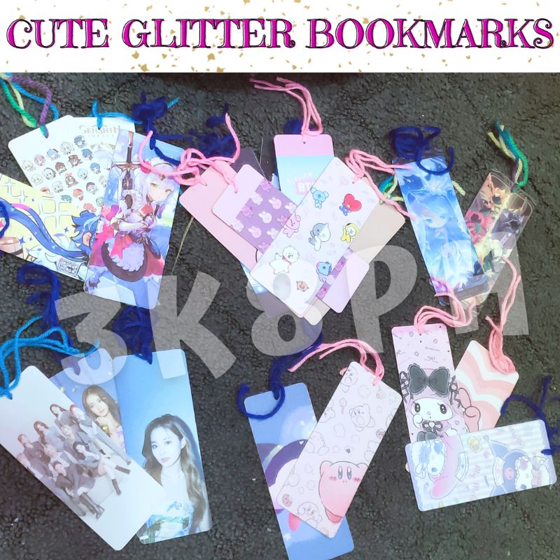 CUTE GLITTER BOOKMARK | Shopee Philippines