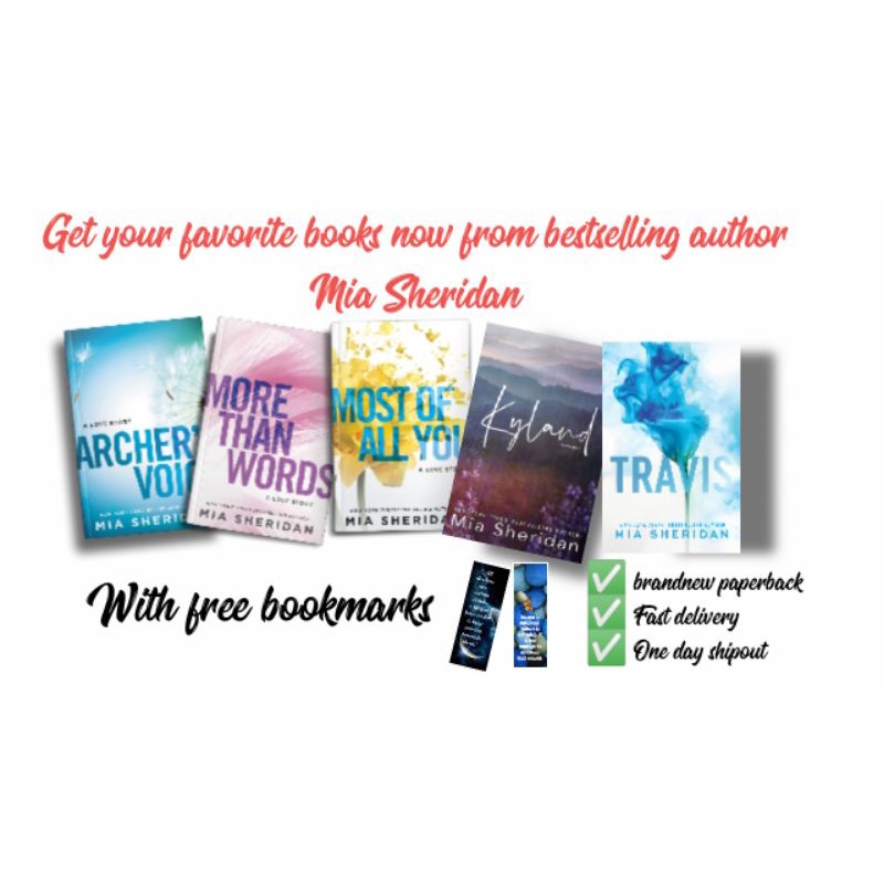 mia sheridan book collection, most of all you, more than words, archer ...