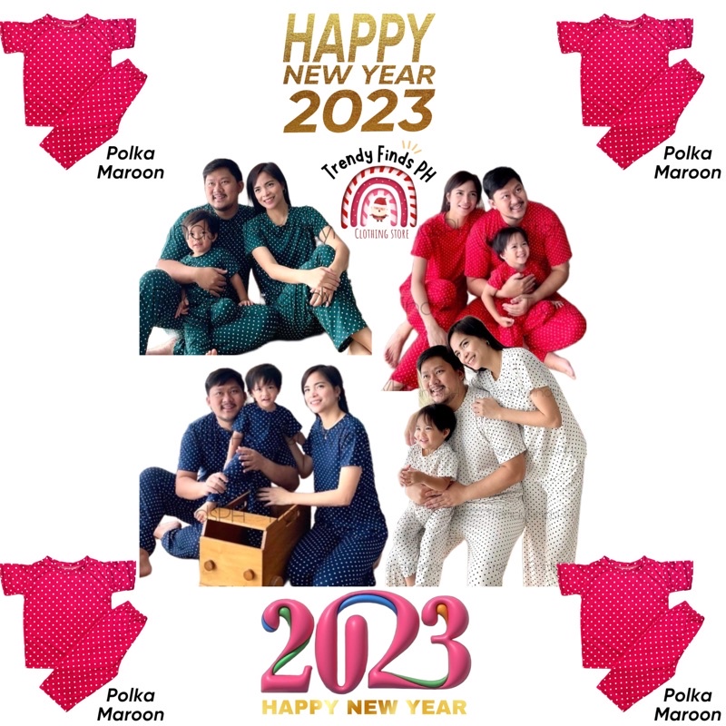 POLKA Dots l / Kids & Adult Terno Pajama / Family Terno / Ootd for ...