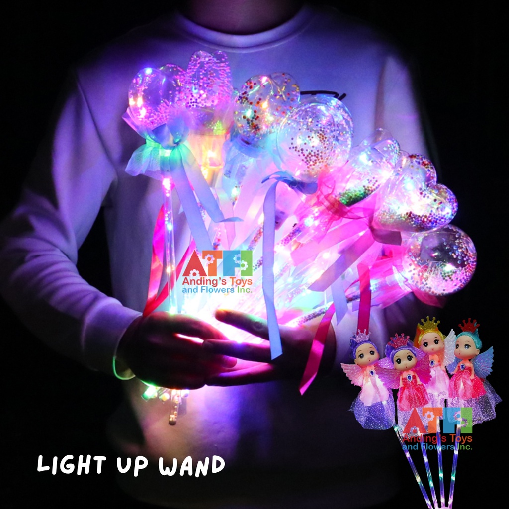 Magic Toy Wand Light Up Stick Ball Light Lightstick with Doll Light ...