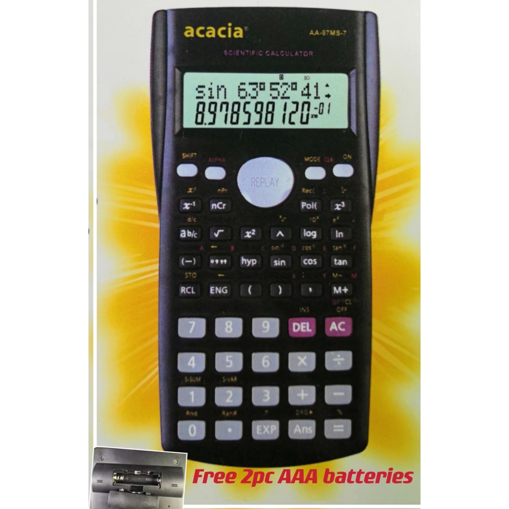 AA-97MS-7 Student Function Scientific Calculator Matrix Complex Number ...