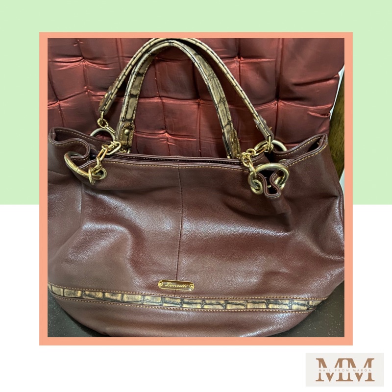 Lancetti Brown Shoulder Bag | Shopee Philippines