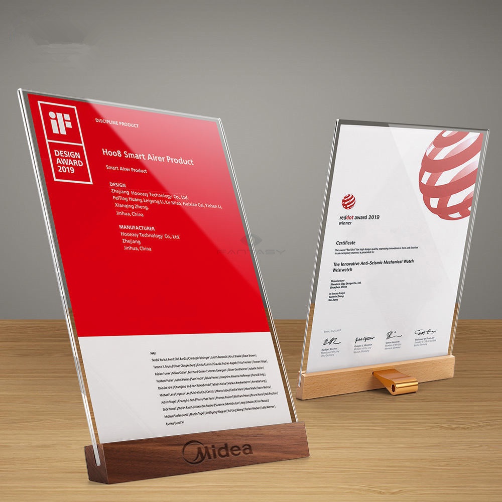 SVIAO A4 CERTIFICATE PHOTO FRAME DESKTOP DISPLAY STAND SLANTED BACK ...