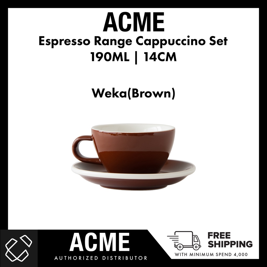 ACME Espresso Range Cappuccino Cup 190ml and Saucer 14cm Set | COFFEE ...