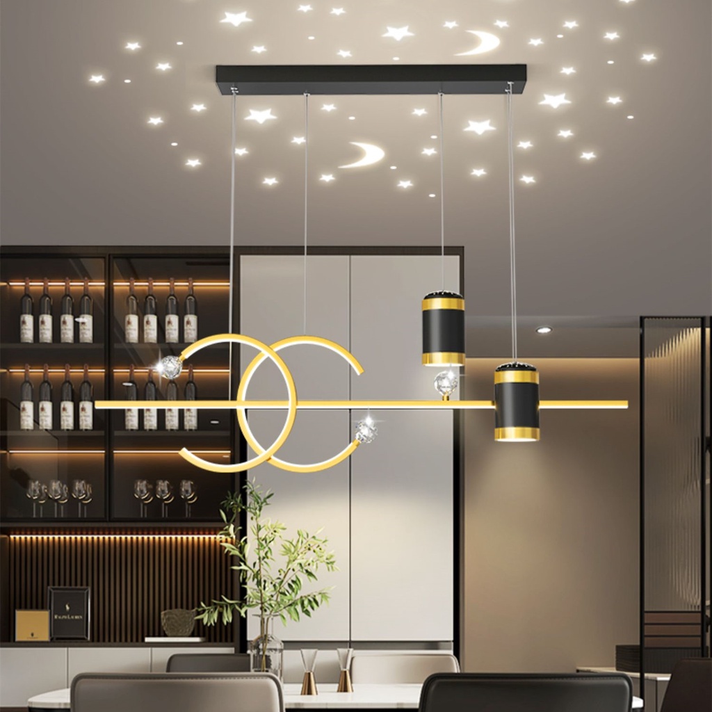 Modern Chandelier Ceiling Light Bar Counter Lamp Drop Light Kitchen ...