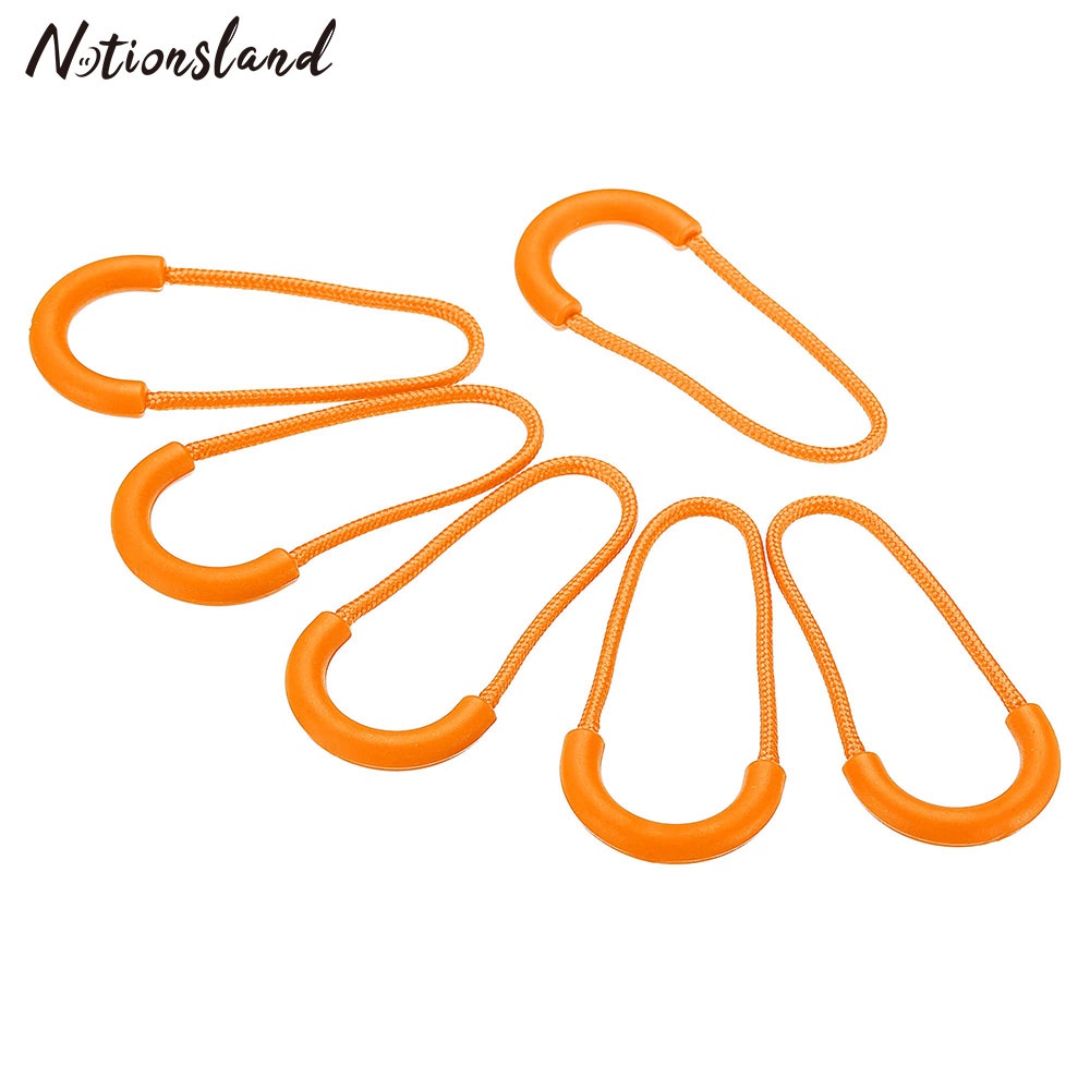 10pcs U-shaped Color Zipper Head Nylon Zipper Pull Chain Label Zipper ...