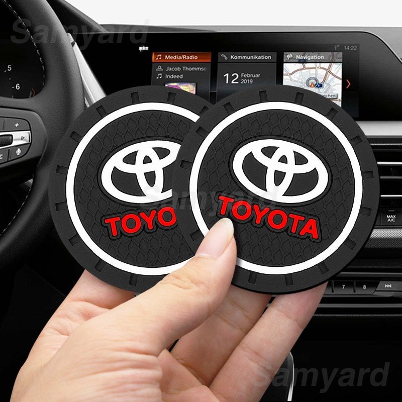 2PCS Car Water Cup Bottle Holder Anti-slip Pad Mat Silica Gel For ...