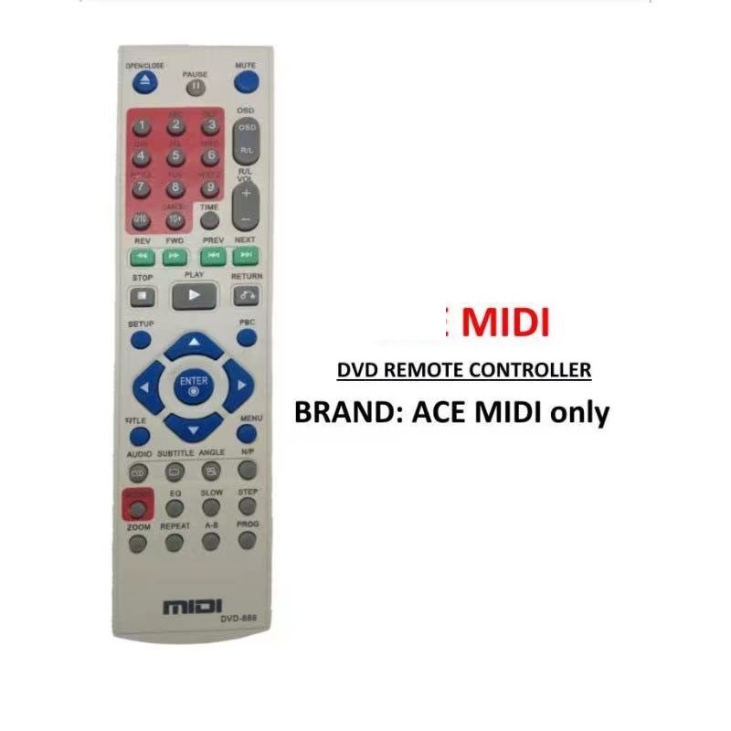 pinsan ACE MIDI DVD -888 Remote Control | Shopee Philippines