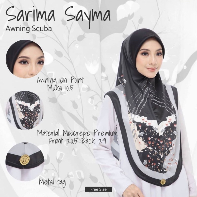 Sarima Sayma Sukob Instant Hijab Malaysia | Shopee Philippines