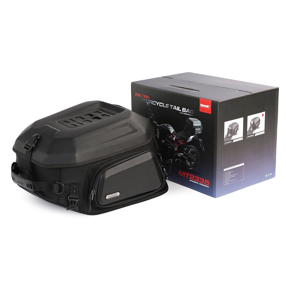 Rhinowalk hard shell Motorcycle Tail Bag 23L-35L Multifunction ...