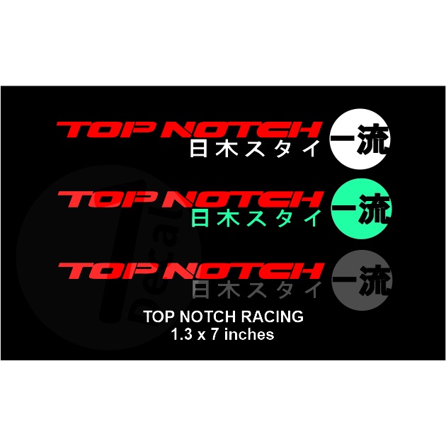 top notch racing sticker decal | Shopee Philippines