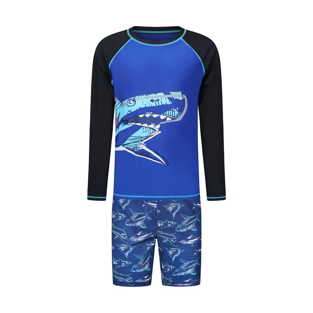 8-14yrs Boys Rash Guard set Terno Swimsuit Kids Beach Water Shorts Swim ...