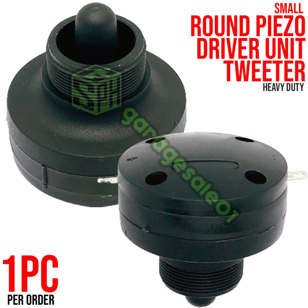 Small Round Piezo Driver Unit Tweeter Heavy Duty (PER PIECE) | Shopee ...