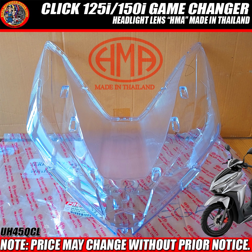 CLICK 125i/150i V2 V3 V4 HEADLIGHT LENS "HMA" (MADE IN THAILAND ...