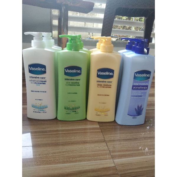 IMPORTED VASELINE INTENSIVE CARE DEEP RESTORE LOTION 400ML (yellow) | Shopee Philippines