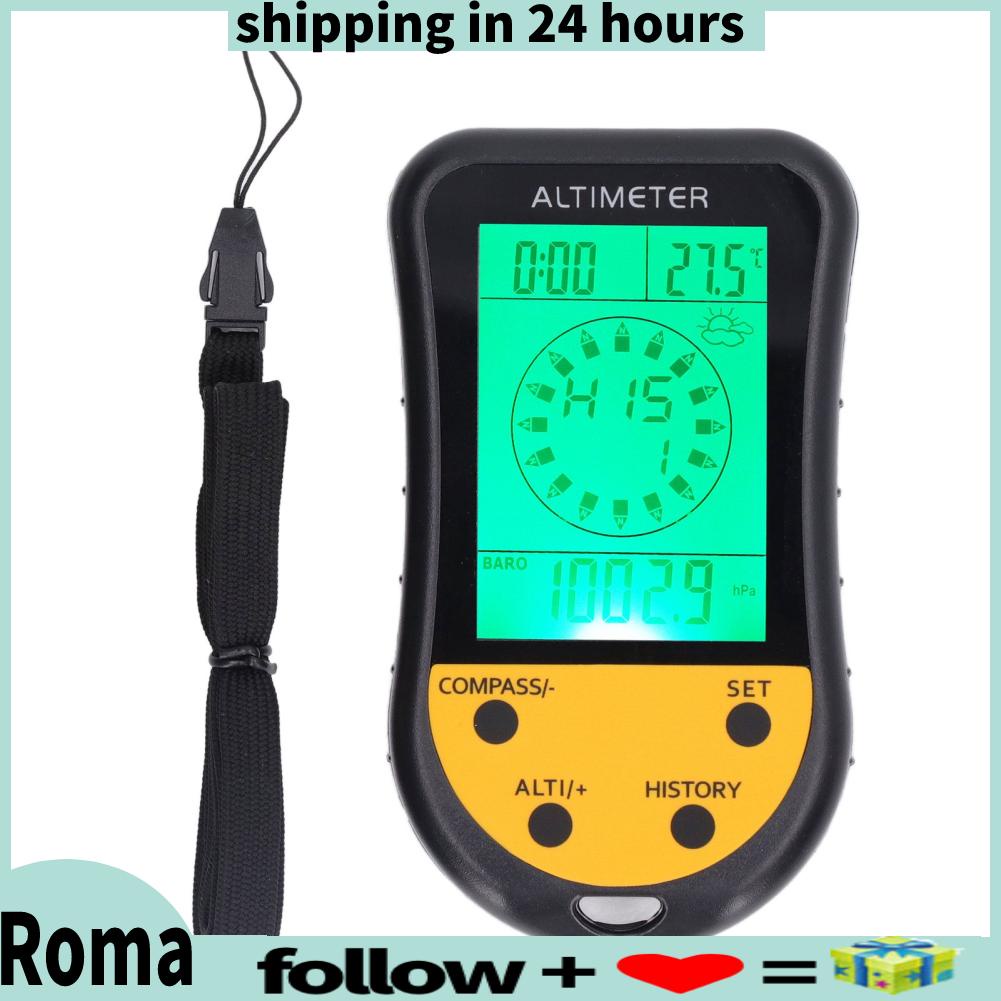 Romanticshop Digital Altimeter 8 In 1 Multi-use Barometer Weather ... Romanticshop Digital Altimeter 8 In 1 Multi-use Barometer Weather ...