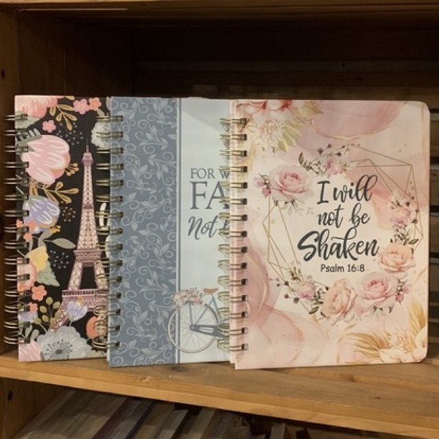 Hardbound Journal Spring Type with Bible Verse and Garter Strap ...