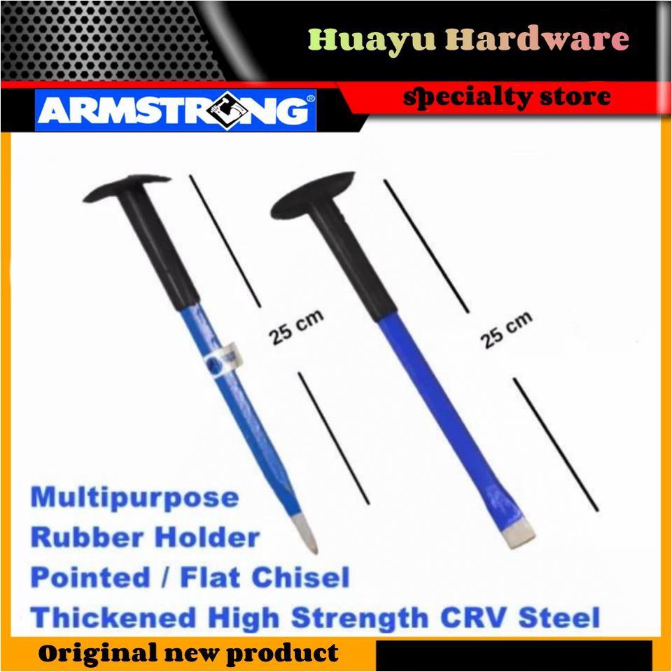 ARMSTRONG Concrete Chisel for Concrete Big Fat Pointed Chisel / Flat ...