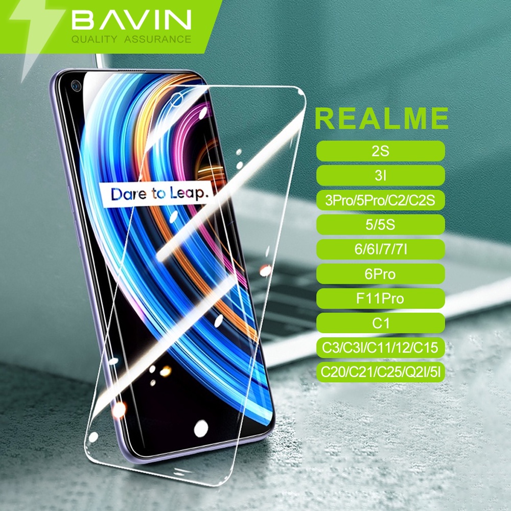 BAVIN Tempered Glass Screen Protectors For REALME Mainstream Series ...