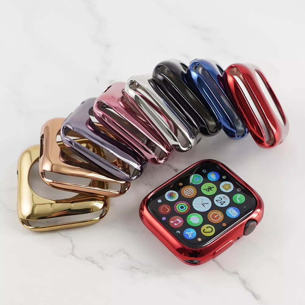 For iWatch case plating case full cover frame case 40mm 44mm 42mm 38mm ...