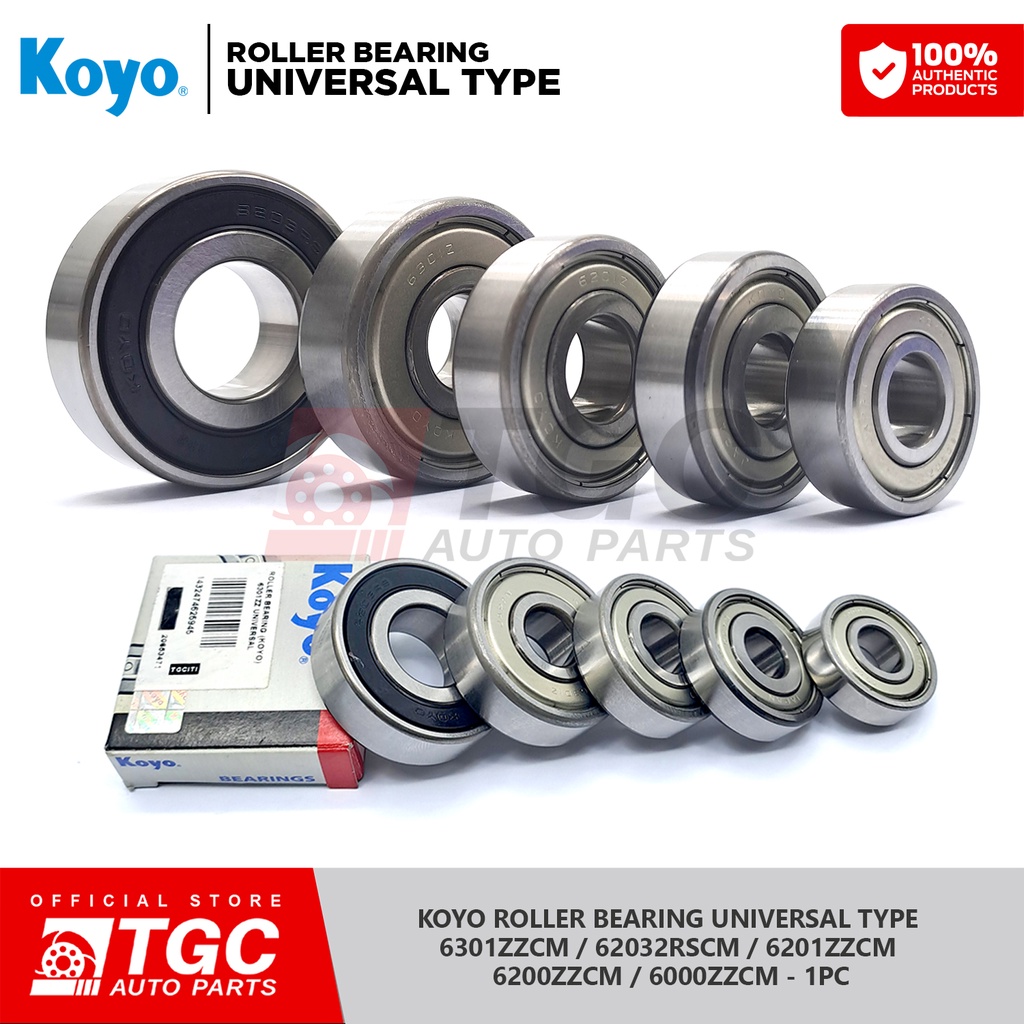KOYO Roller Bearing Universal Type 6301ZZCM / 62032RS / 6201ZZCM ...