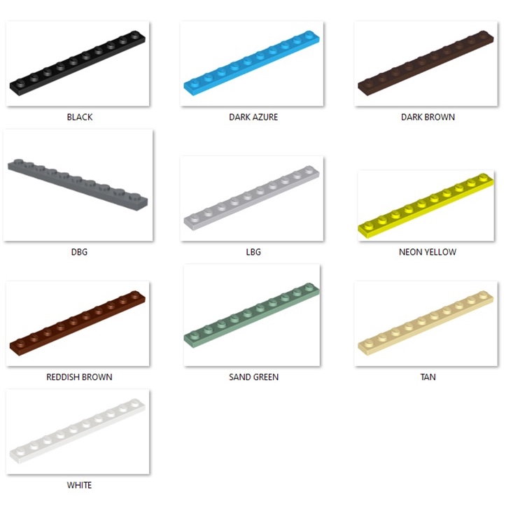 LEGO® Part: Plate 1x8 | Shopee Philippines