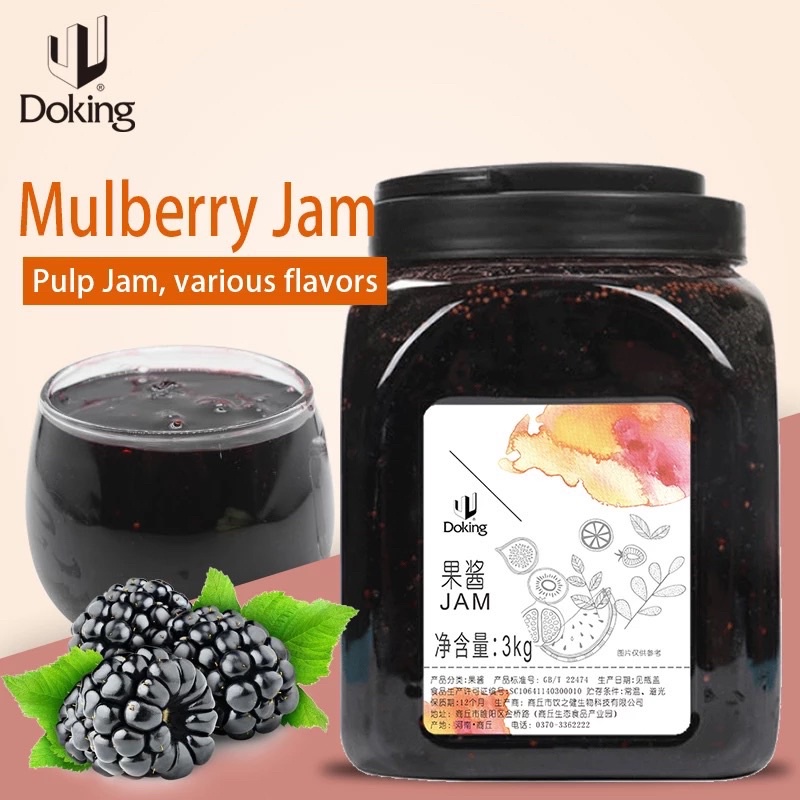 Doking Jam 3kg Mango, Strawberry, Blueberry, Green Apple | Shopee ...