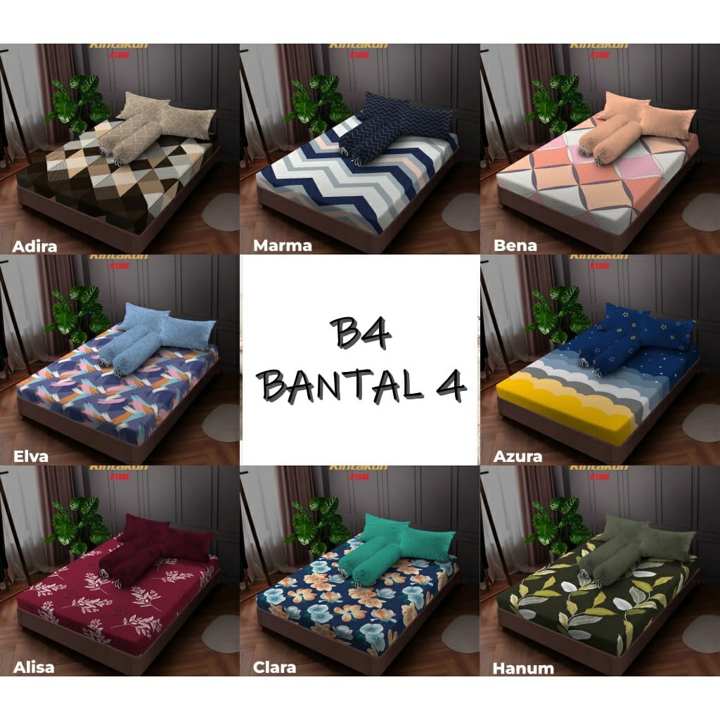 Kintakun Dluxe - Bed Sheet King B4 180x200 Motif Andari Ariadra Candrika Citra Tarani Rahajeng ...