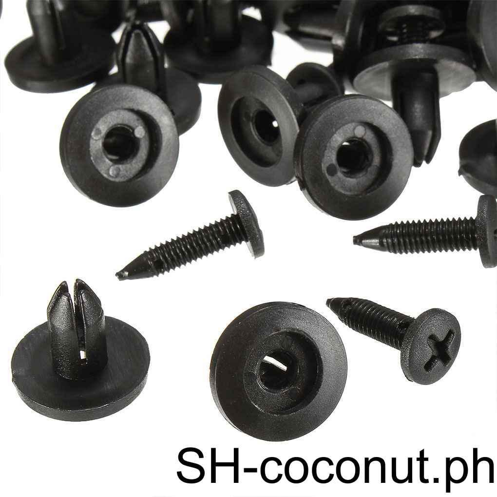 50 Pieces Universal Car Fender Retainer Plastic Clips Portable Vehicle ...