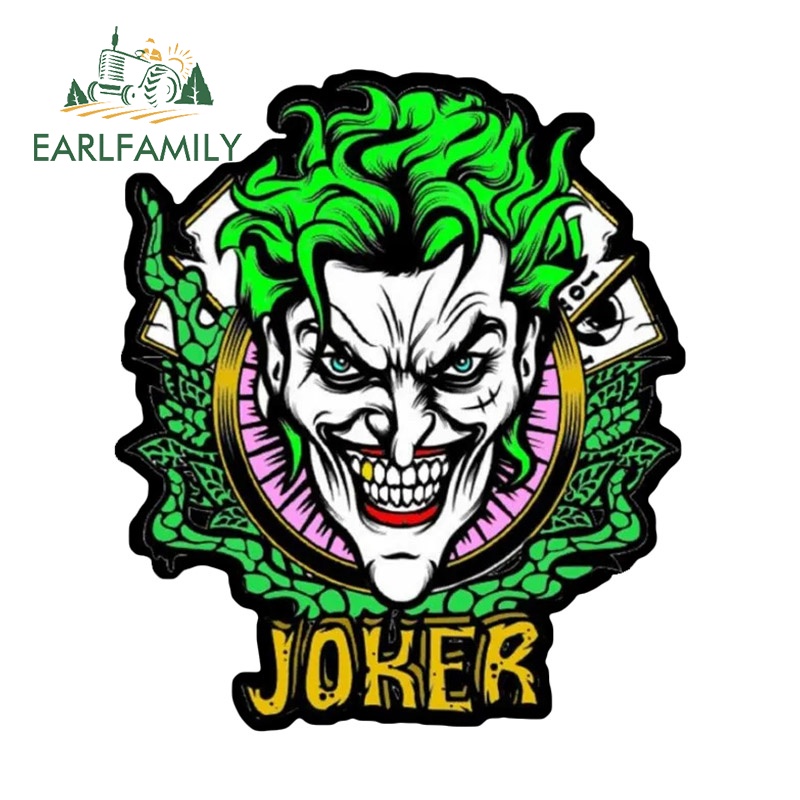 EARLFAMILY 13cm x 11.2cm for Joker Car Stickers Vinyl Personality ...