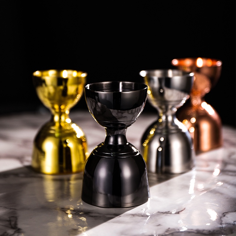 Indian Style Wine Measuring Device Ounce Cup Jigger Glass 30/60ml ...