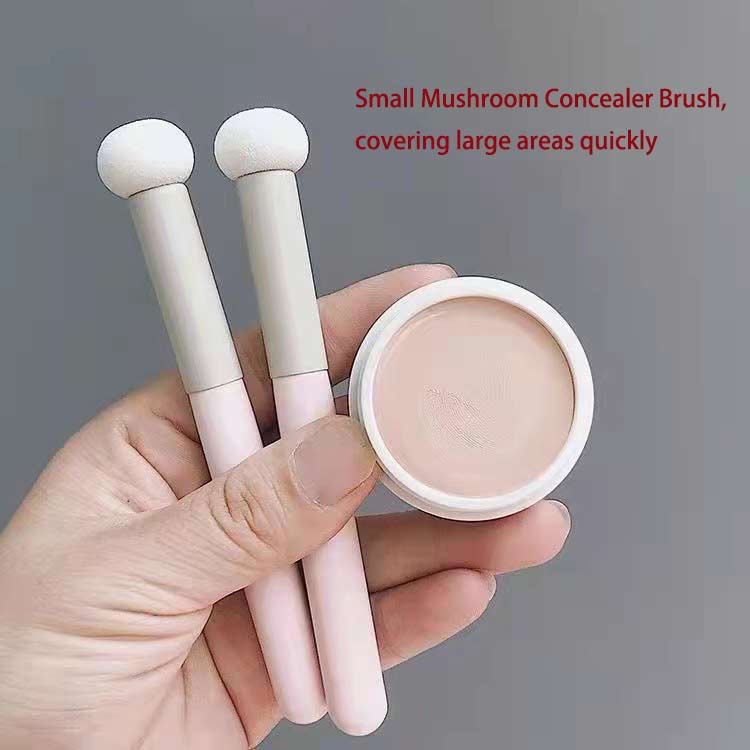 Small Mushroom Concealer Brush Sponge Head Makeup Brush Dark Circles ...