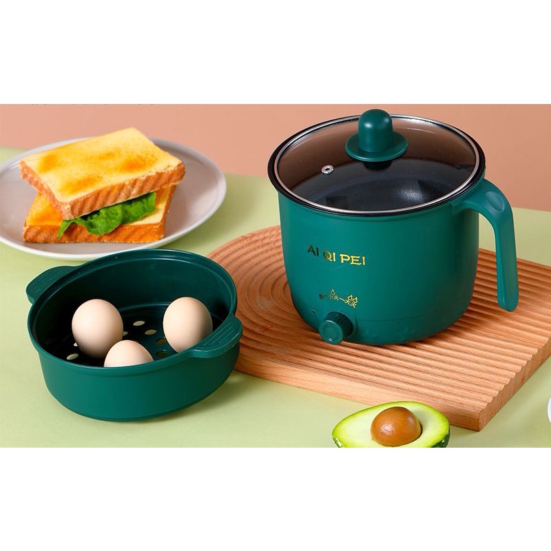 Mini Electric Cooker with Steamer Single Handle with Cover Electric ...