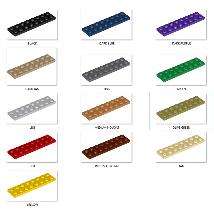 LEGO® Part: Plate 2X8 | Shopee Philippines