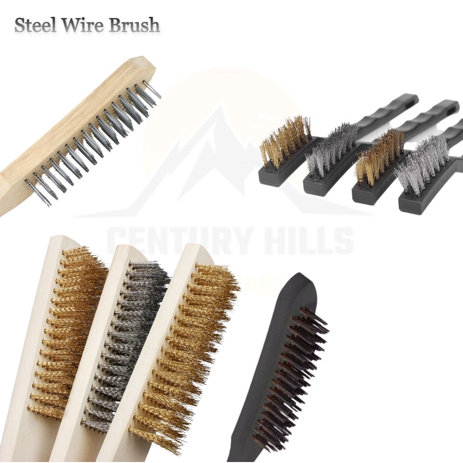 Steel Brush Wire Brush Wood /Copper/ Pvc | Shopee Philippines