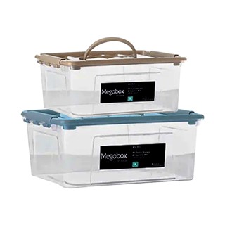 Megabox Storage Box w/ Handle 5 -9 Liters MG832 MG831 | Shopee Philippines