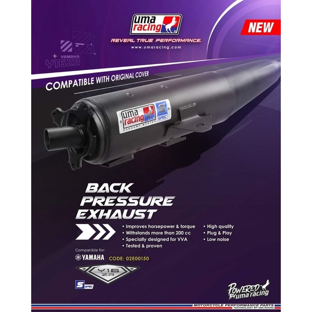 Yamaha Y16 Y16ZR Back Pressure Racing Exhaust Pipe Ekzos paip (Cutting ...