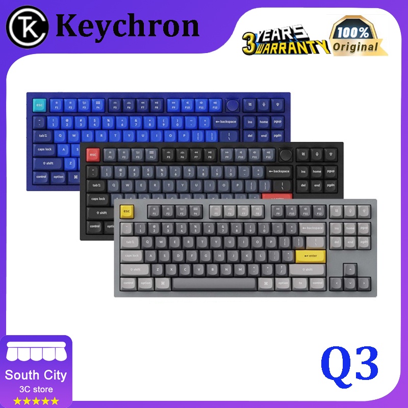 Keychron Q3 customized CNC mechanical keyboard RGB backlight Gasket ...