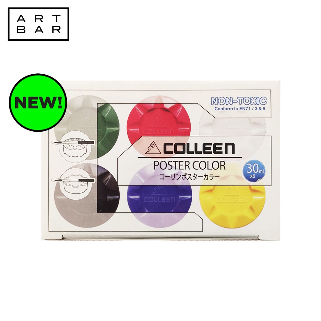 Colleen Poster Color 6 Colors 30ml - Art Bar PH | Shopee Philippines