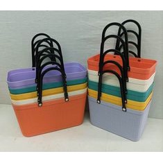 Square Plastic Basket Bag ( S / L ) | Shopee Philippines
