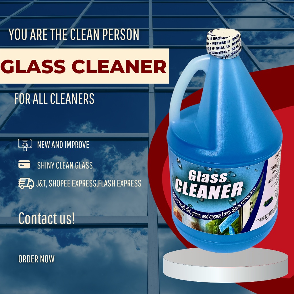 MEGACLEAN GLASS CLEANER 3200ML GALLON | Shopee Philippines