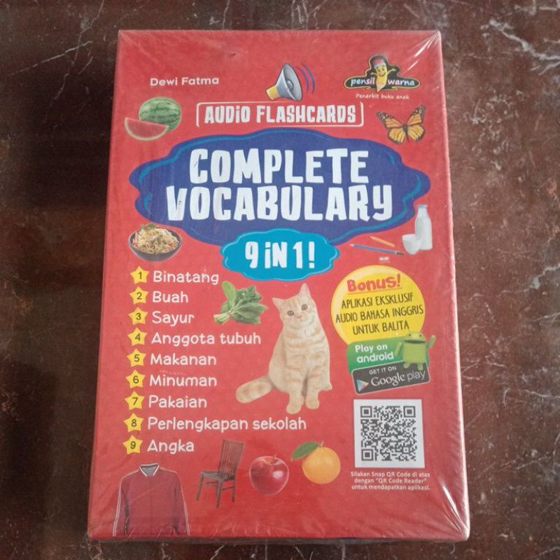 New BRAIN BOOSTER FLASH CARDS - COMPLETE VOCABULARY 9 in 1 Educational ...