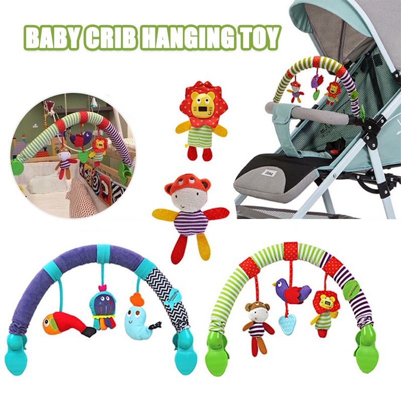 Baby Crib Hanging Toy Cartoon Toy Baby Stroller Lathe Dual-use Toy ...