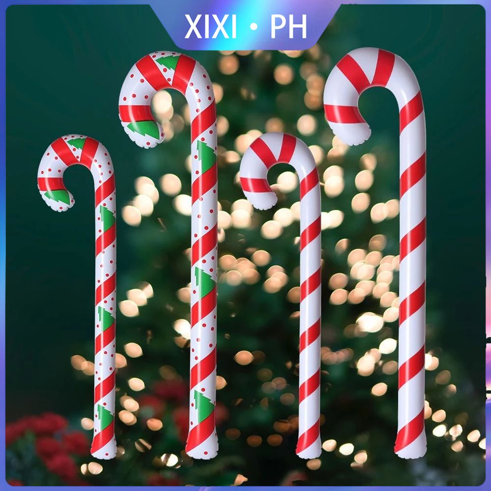 Christmas pvc inflatable cane santa claus cane christmas activity ...