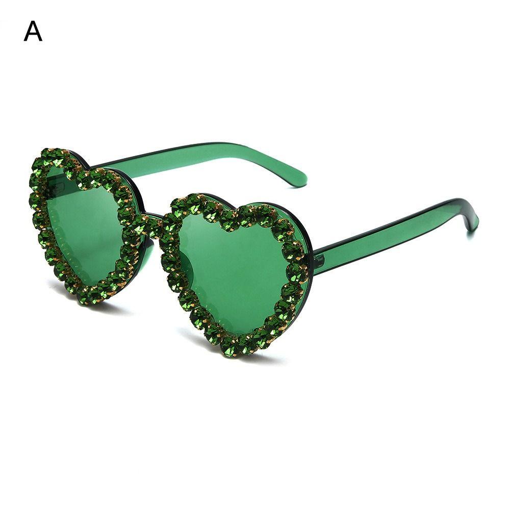 MOILYPH Irish Shamrock Sunglasses St. Patrick's Day Accessories Rimless ...