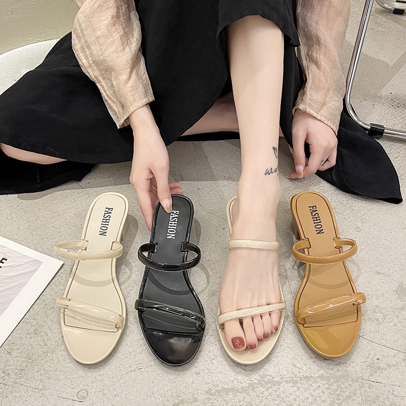 KISSUN New two strap Platform sandals heels for women | Shopee Philippines