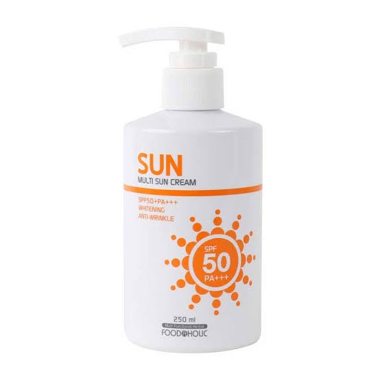 FOODAHOLIC Sunscreen Multi Sun Cream SPF 50+ PA +++ 250ML | Shopee ...