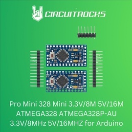 Circuitrocks Pro Mini 328 Mini 3.3V/8M 5V/16M ATMEGA328 ATMEGA328P-AU 3 ...