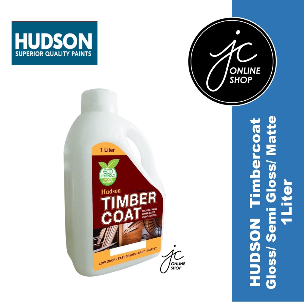 Hudson Timber Coat Polyurethane Water Based Wood Coating 1L ( Gloss ...