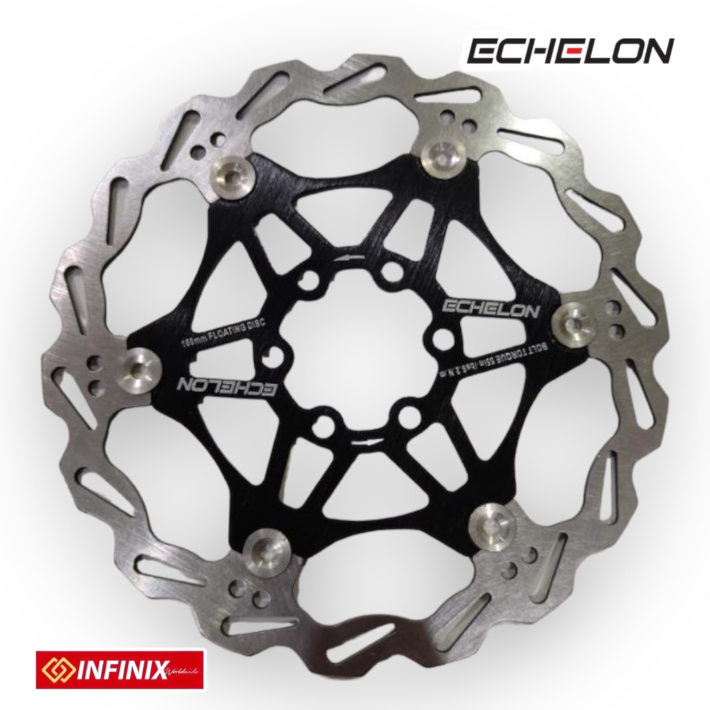 Echelon Bicycle Floating Rotor Disc brake 160mm with free 6 Bolts screw ...